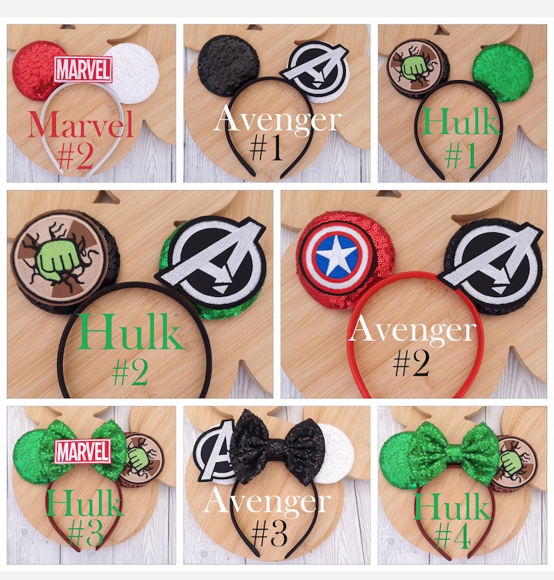 Goofy No Bow Boy Velvet Disney Character Ears Spiderman Groot Marvel No ...