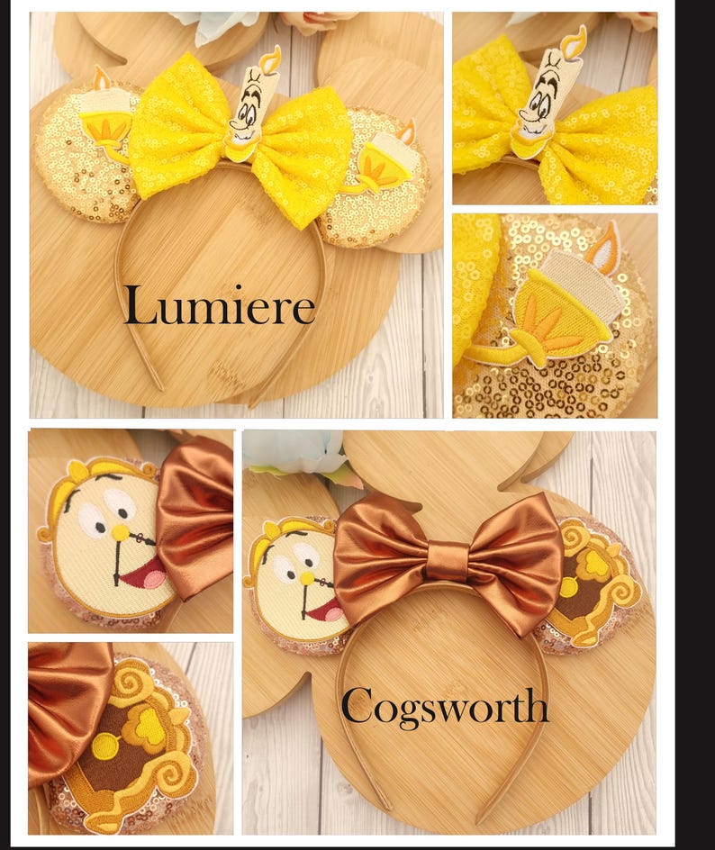 Beast Beauty and the Beast Ears Headband Mickey Ears – Boy No Bow ...