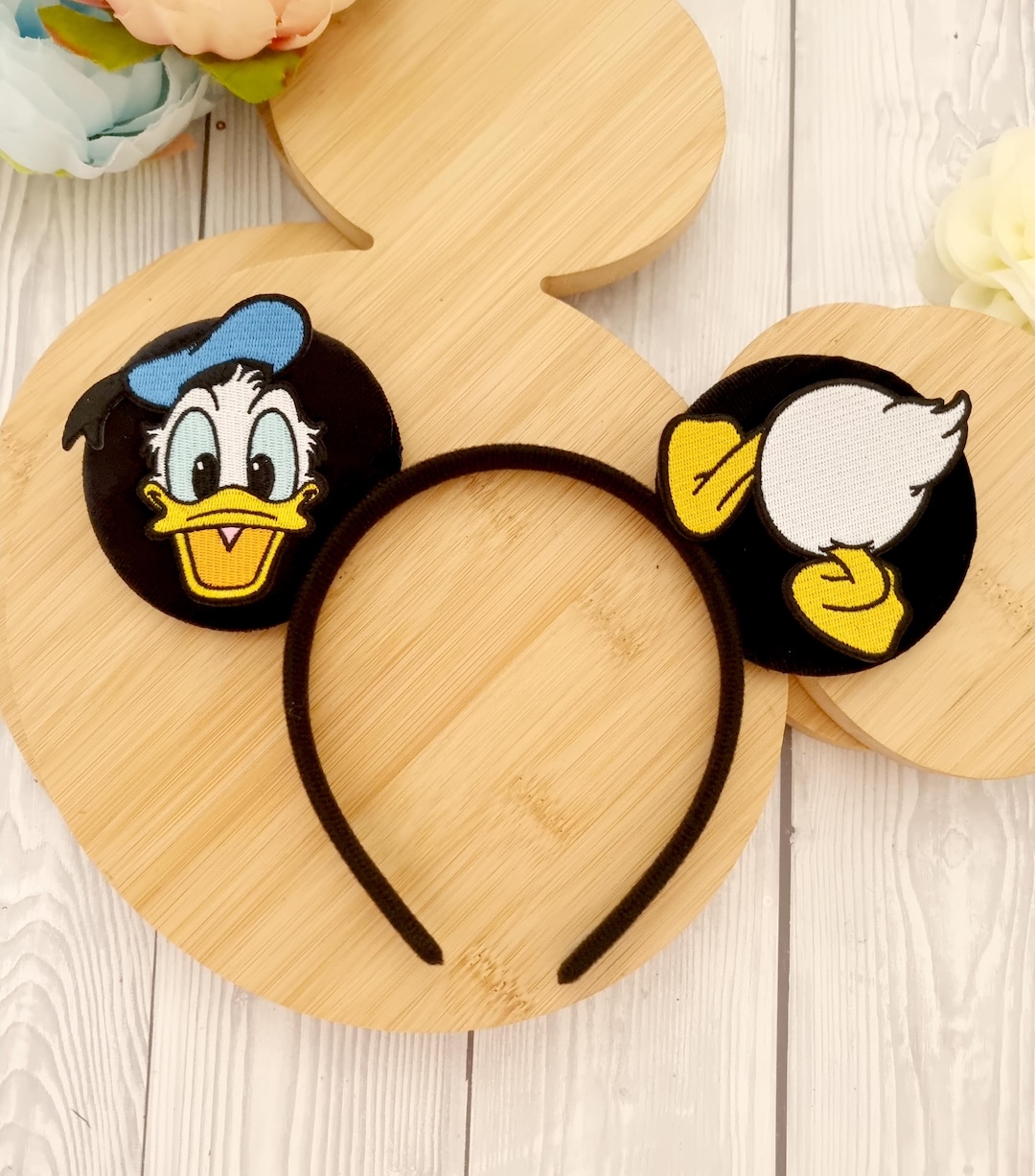 Donald Duck No Bow Boy Velvet Disney Character Ears Marvel No Bow ...