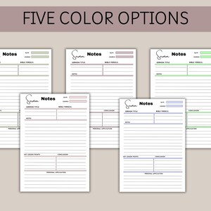 Sermon Notes Editable, Sermon Series, Sermon Notes Printable, Sermon ...