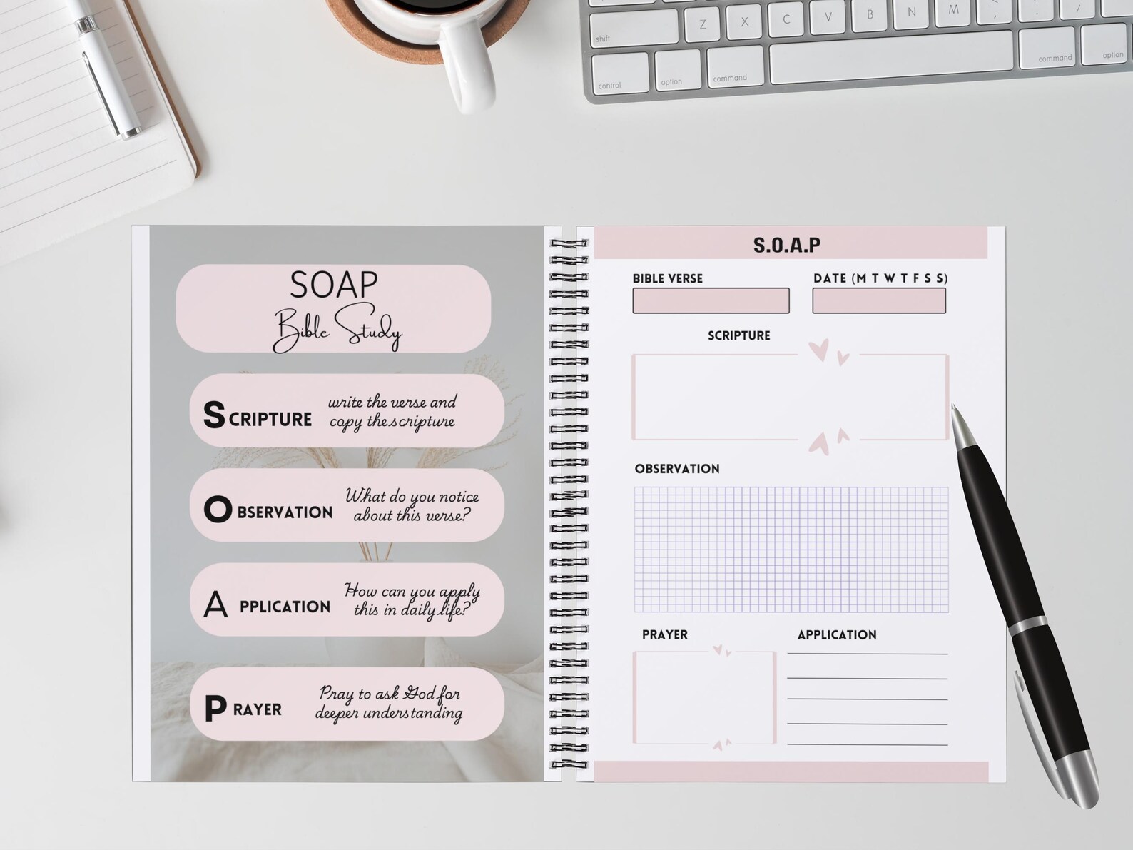 Soap Bible Study Bookmark, Soap Method Bible Study, Soap Bible Study ...