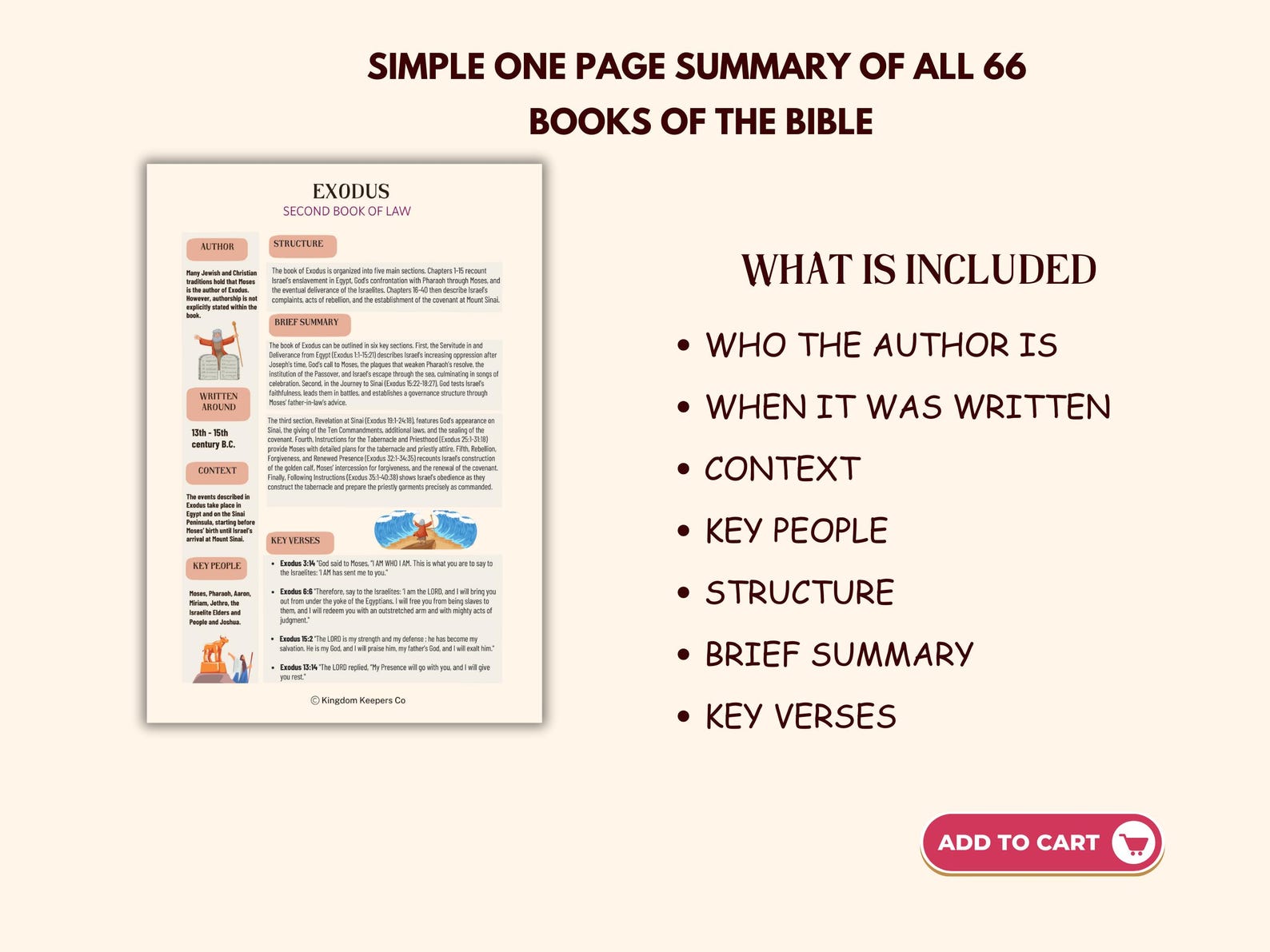 Bible Printable Summaries, Bible Study Guide, Inductive Bible Study ...