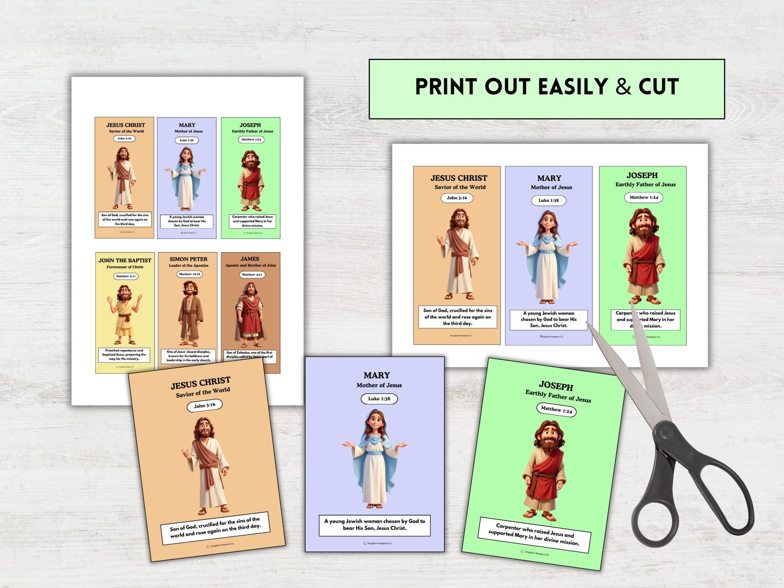 New Testament Bible Characters, Bible Character Cards, New Testament ...