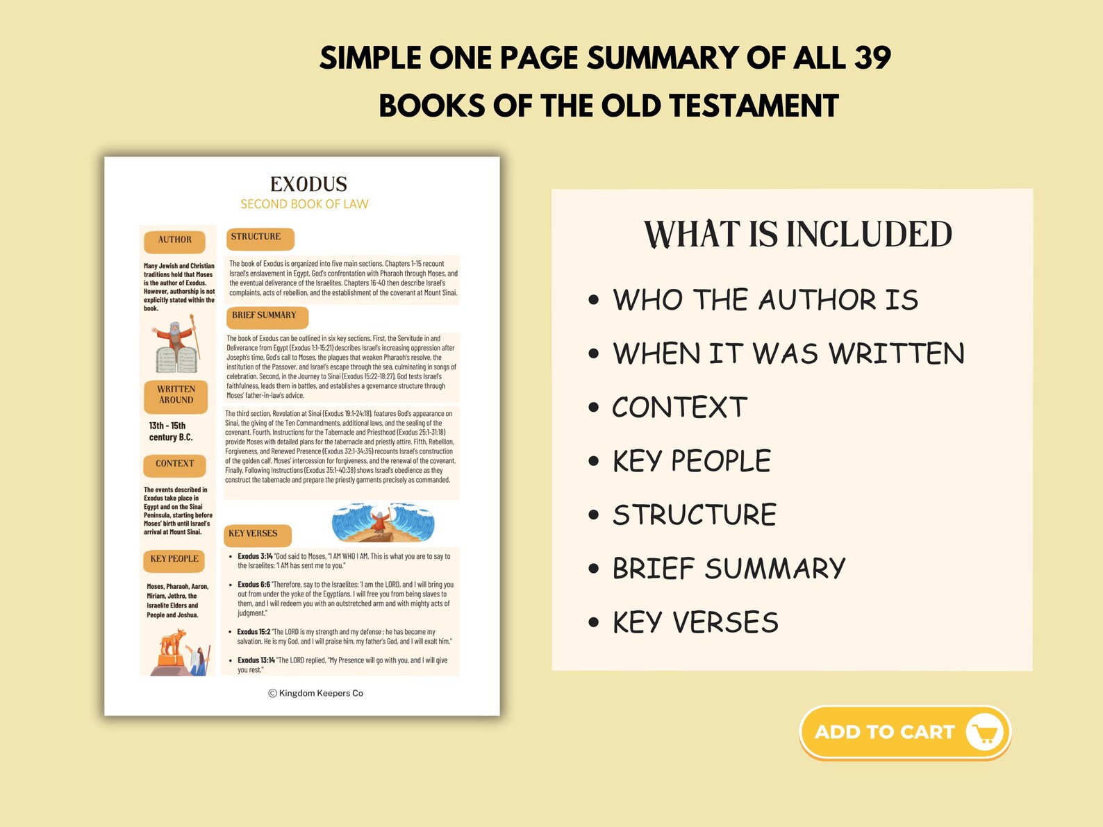 Old Testament Bible Study, Printable Bible Study Guide, Inductive Bible ...