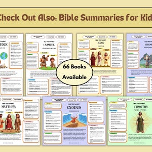 Bible Character Study Printable, Bible Studies for Kids, Christian ...