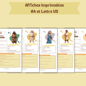 Printable Character Bible Study IN FRENCH, Bible Studies for Kids ...