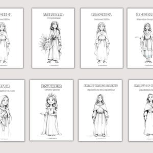 Women Bible Coloring, Bible Characters Color, Christian Bible Coloring ...