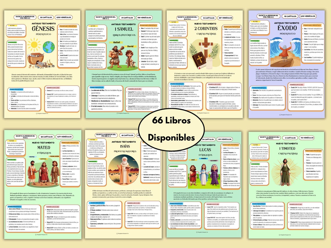 Spanish Bible Study, Spanish Bible Kids, Kids Bible Books Summaries ...