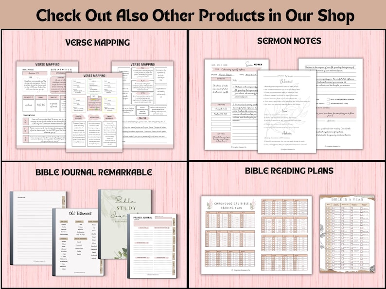 Bible Verse Mapping Journal, Scripture Mapping Journal, Bible Mapping ...