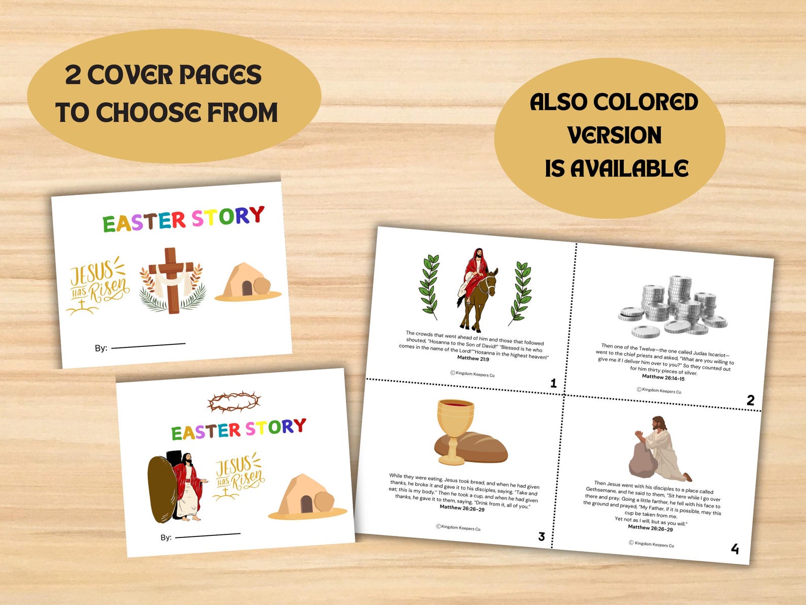 Easter Story Coloring, Holy Week Coloring, Easter Activities Kids ...
