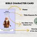 Bible Characters Printables, Bible Character Cards, Old Testament ...