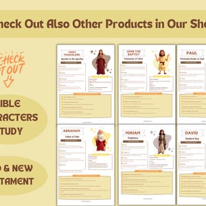 Bible Characters Printables, Bible Character Cards, Old Testament ...