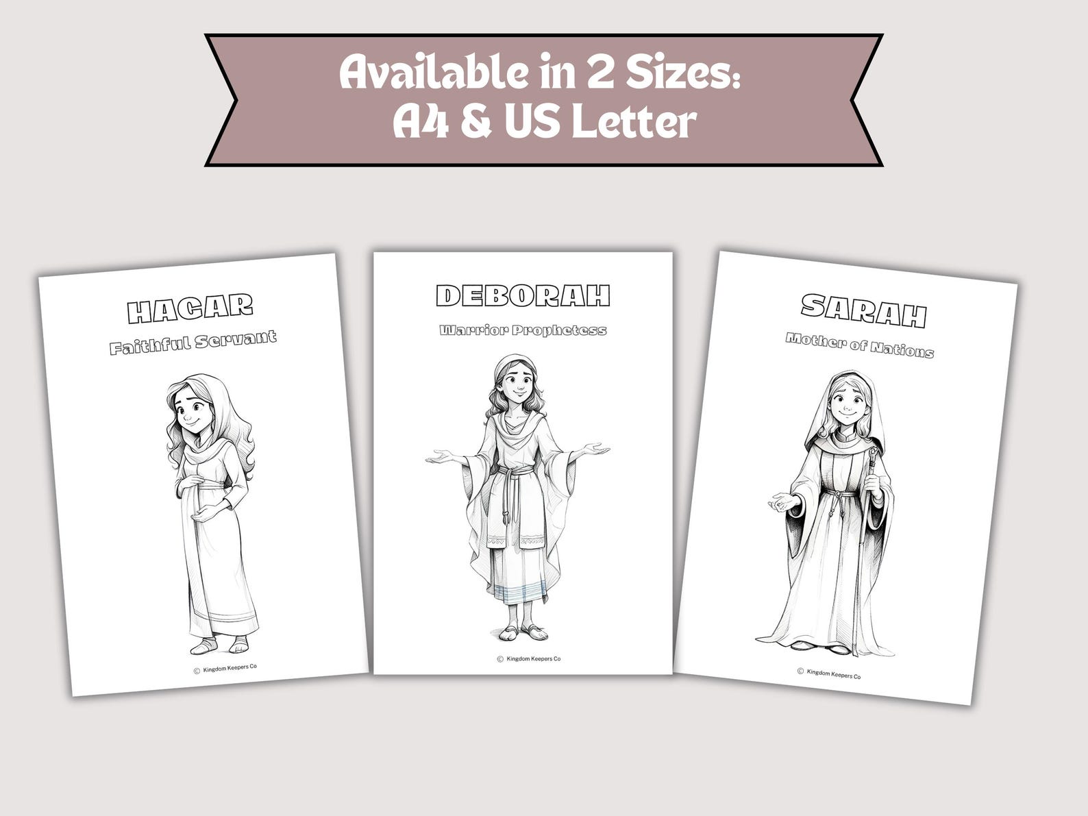 Women Bible Coloring, Bible Characters Color, Christian Bible Coloring ...