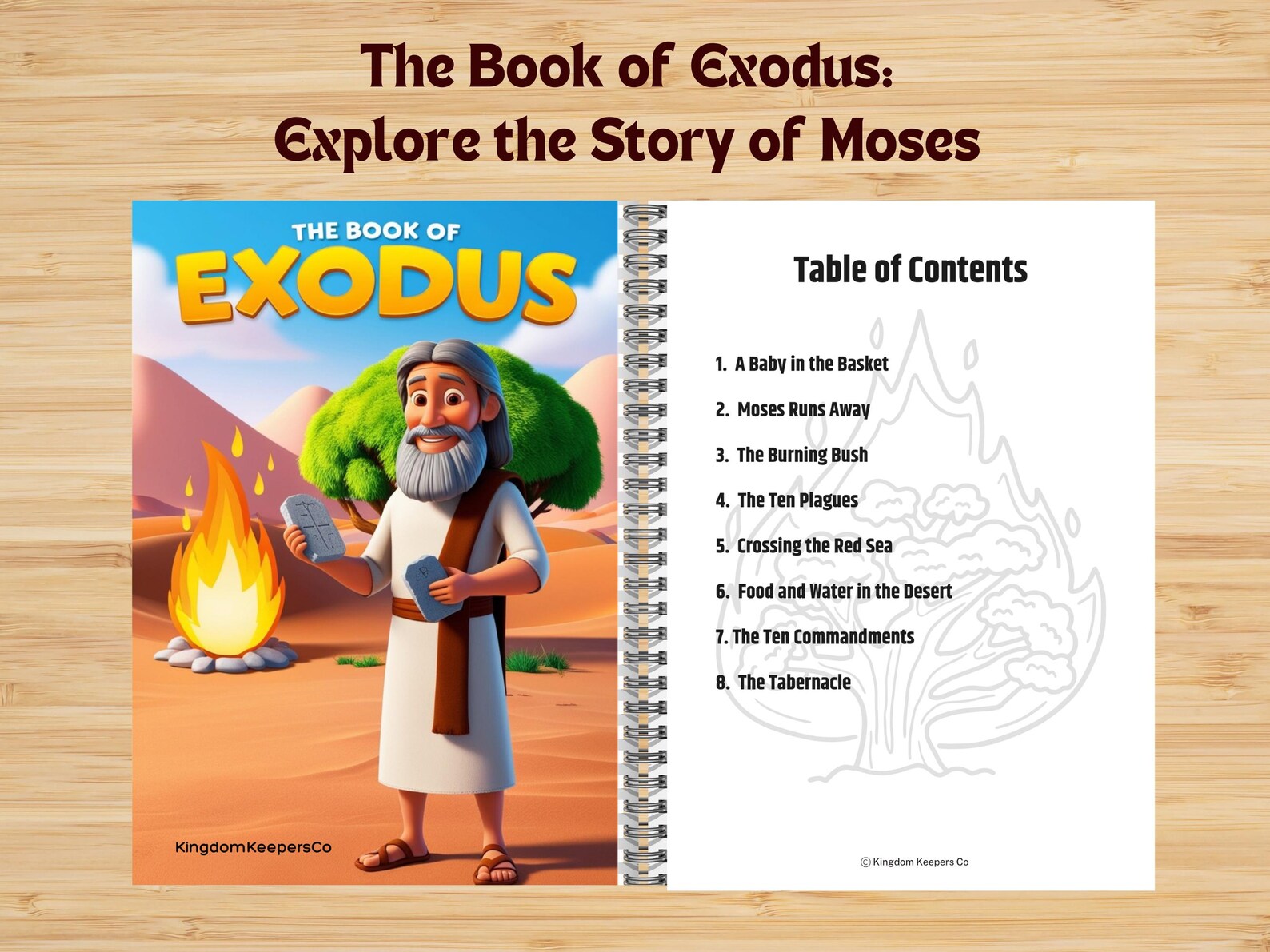 Exodus Bible Kids, Exodus Bible, Moses Exodus Print, Bible Story Kid ...