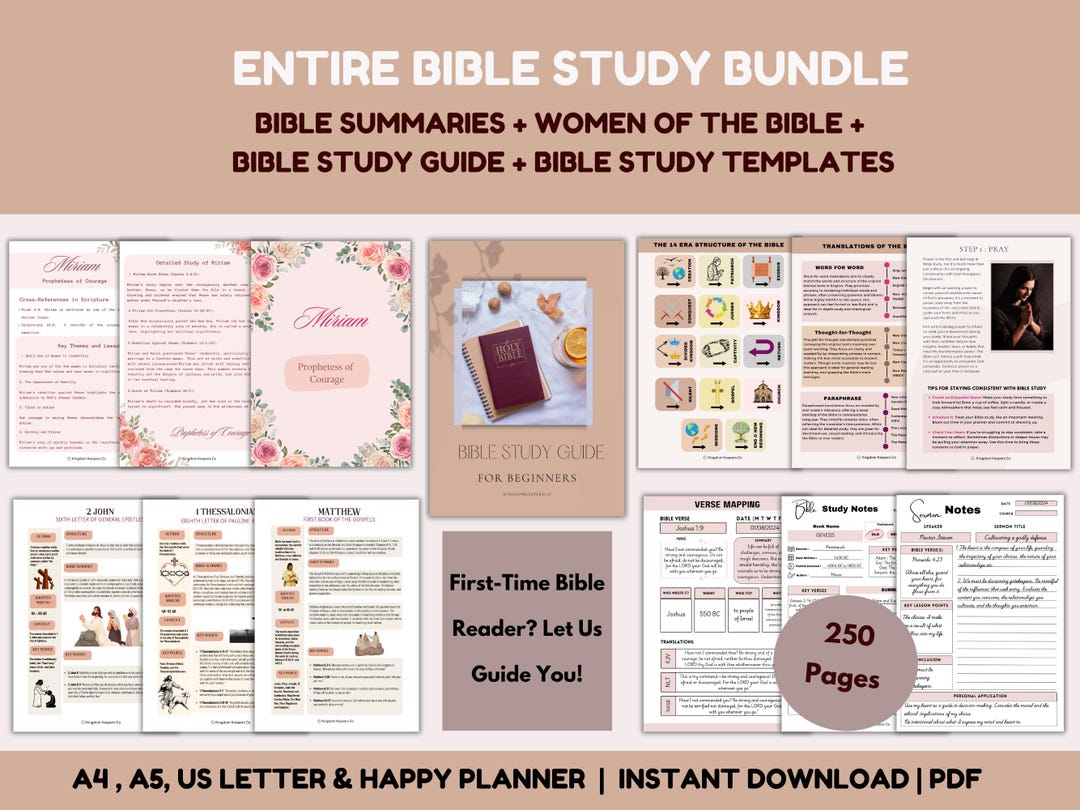 Women Bible Study Guide, Bible Journaling Printable Devotion, Bible ...