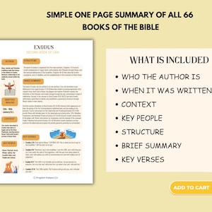 Bible Printable Summaries, Bible Study Guide, Inductive Bible Study ...