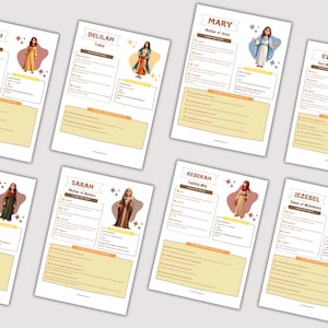 Printable Character Bible Study, Bible Character Study Women, Bible ...