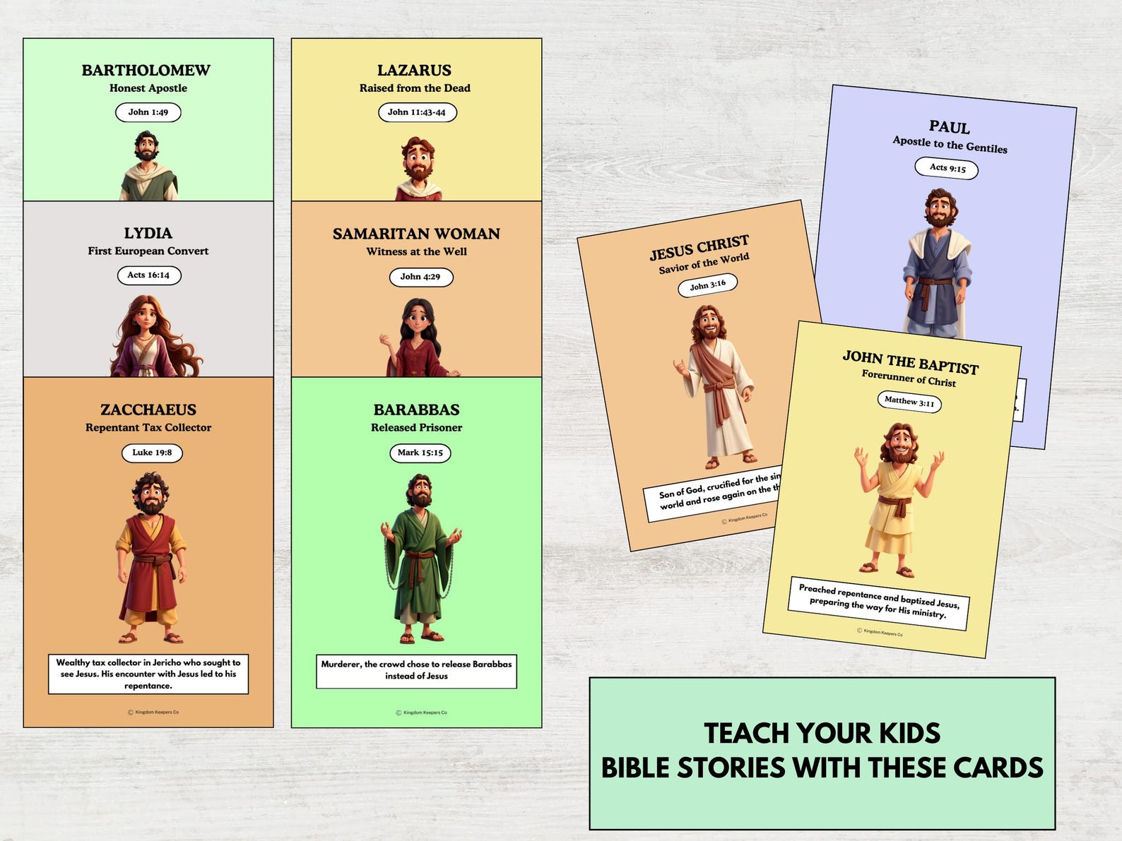 New Testament Bible Characters, Bible Character Cards, New Testament ...