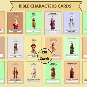 Kids Bible Books Summaries, Printable Character Bible Study, Bible ...