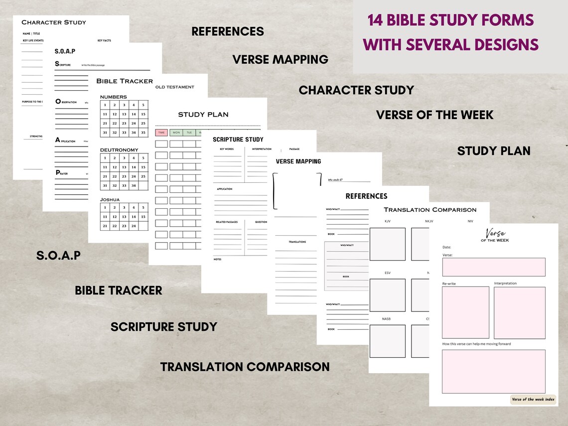 Digital Journaling Bible, Digital Bible Study, Kjv Journaling Bible ...