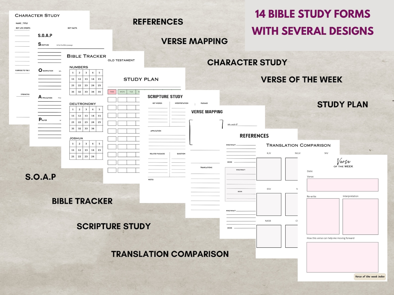 Digital Journaling Bible, Digital Bible Study, Kjv Journaling Bible ...