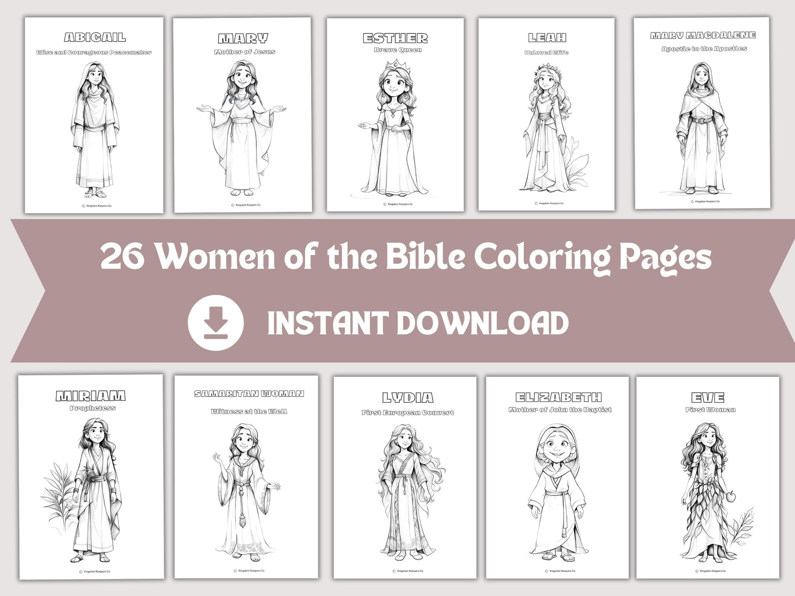 Bible Characters Printables, Bible Character Study Women, Bible ...