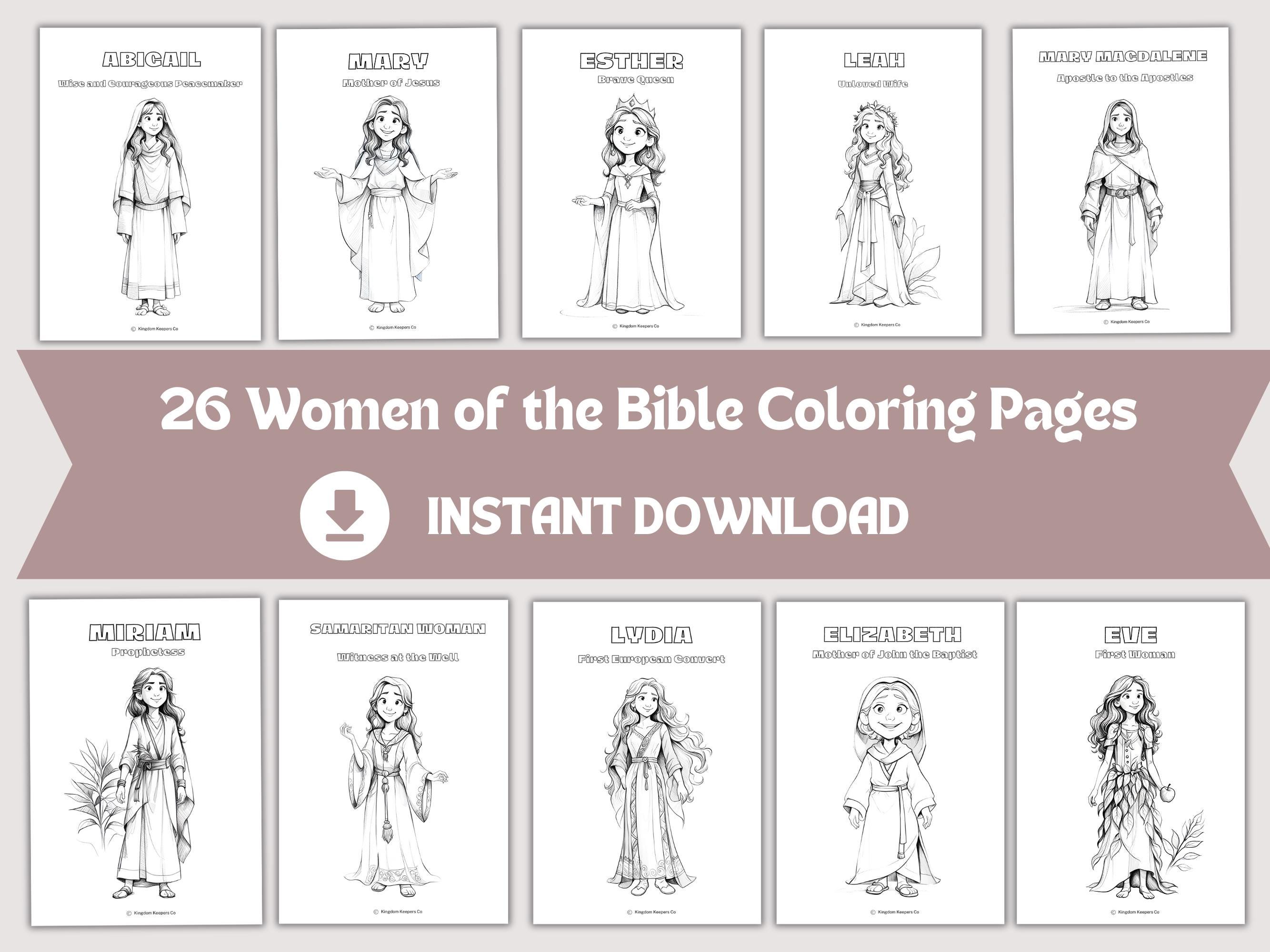 Bible Characters Printables, Bible Character Study Women, Bible ...
