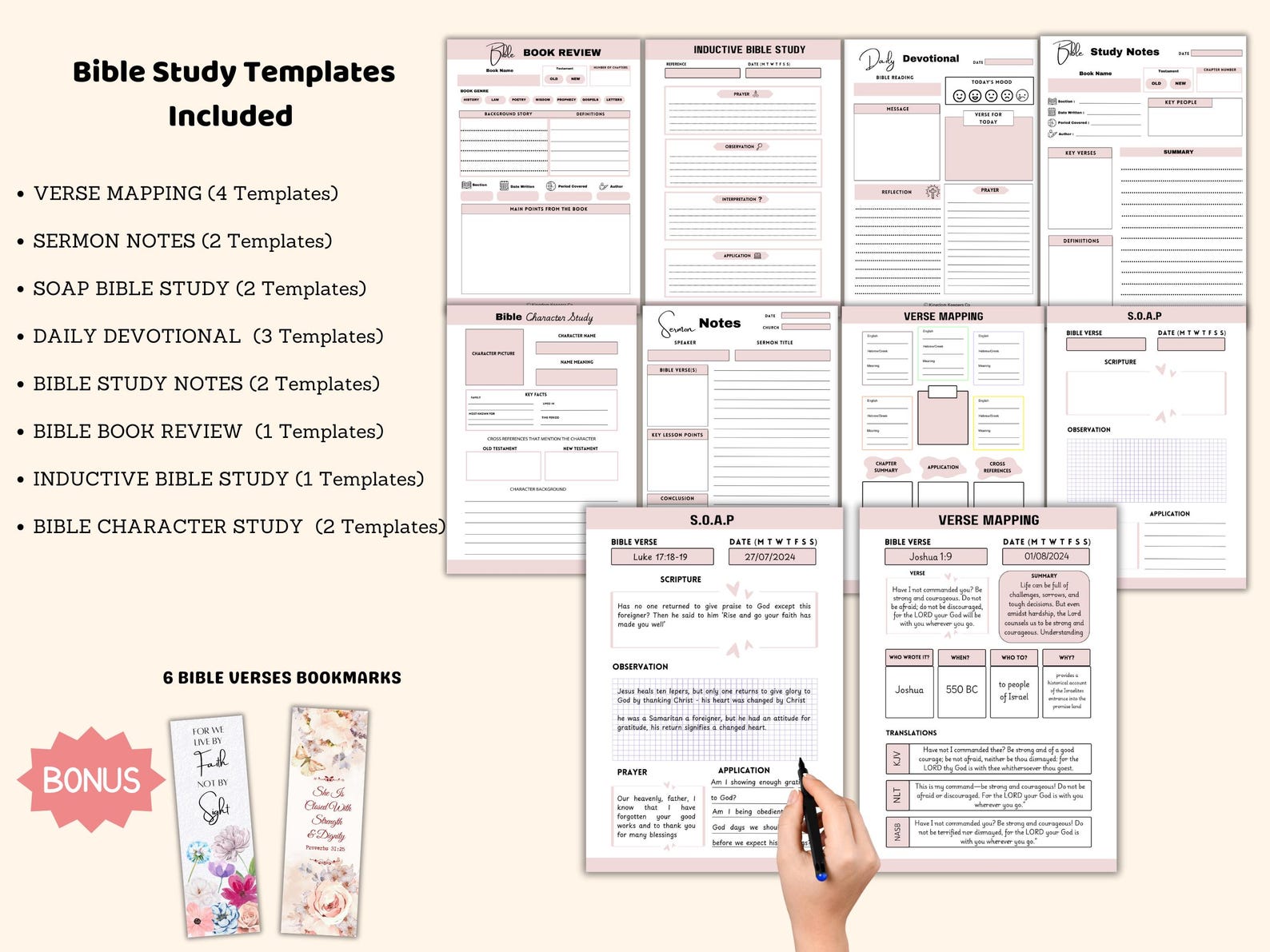 Bible Printable Summaries, Bible Study Guide, Inductive Bible Study ...