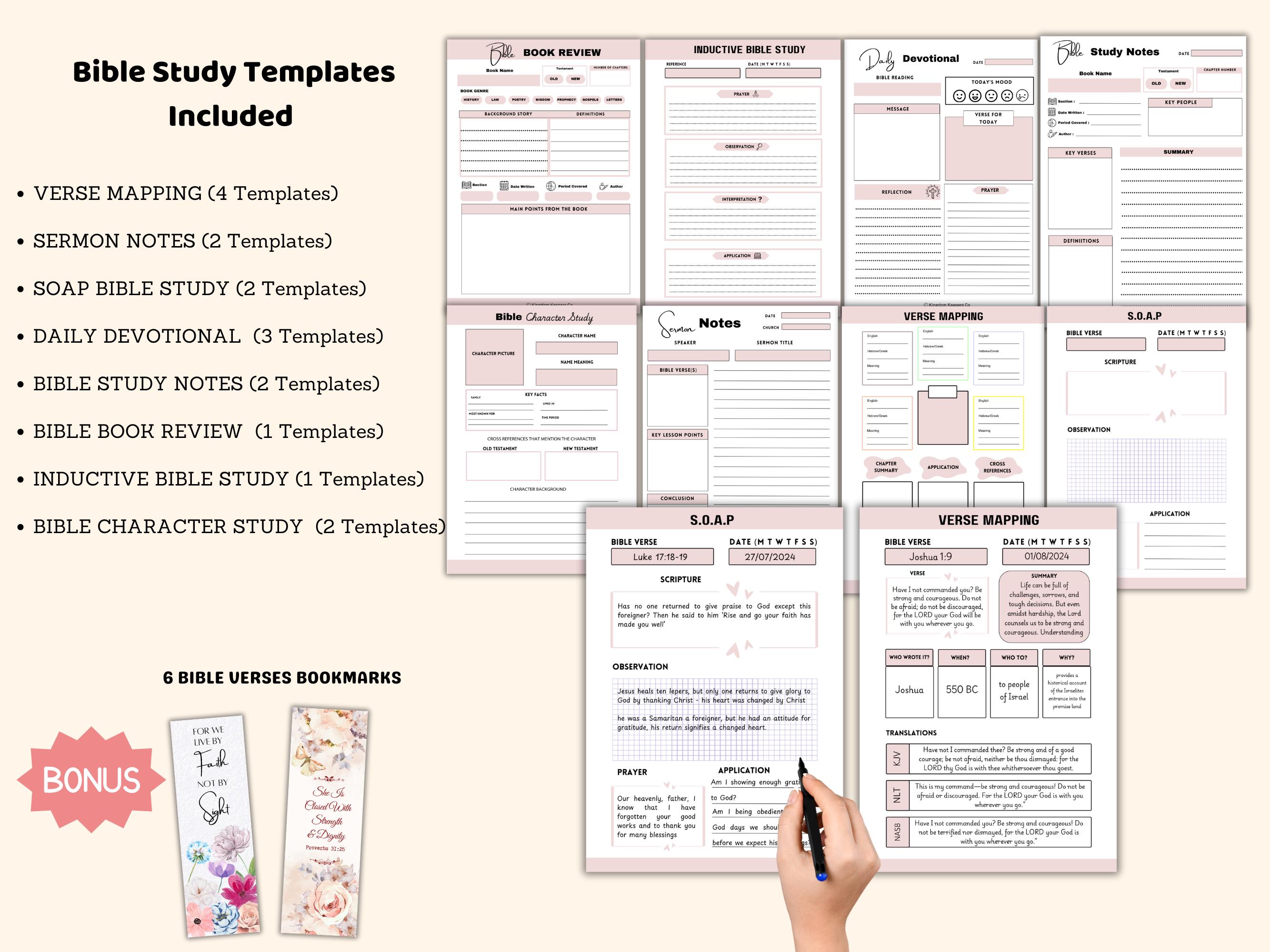 Bible Printable Summaries, Bible Study Guide, Inductive Bible Study ...