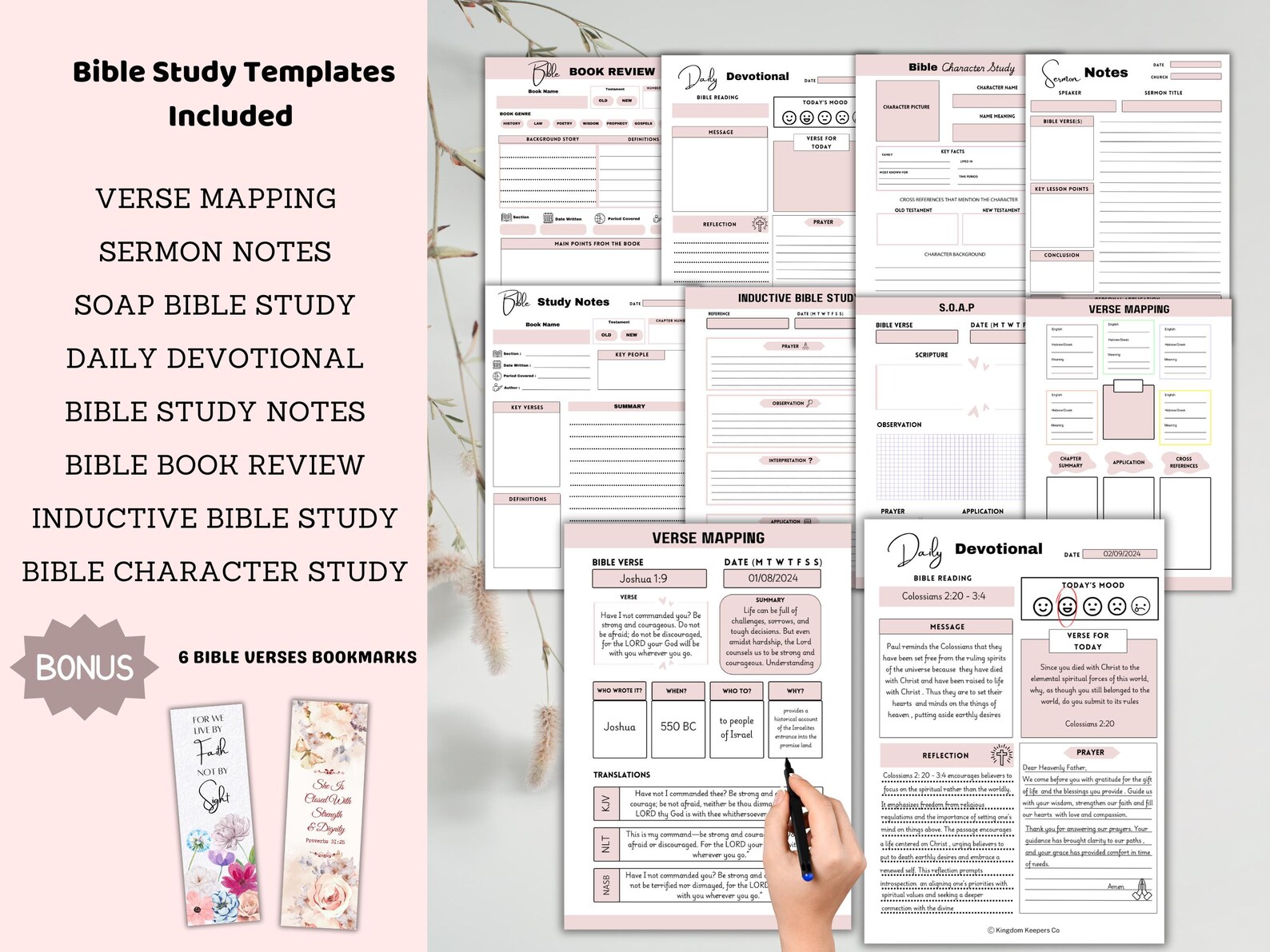 Inductive Bible, Sermon Notes Template, Bible Reading Check, Verse ...