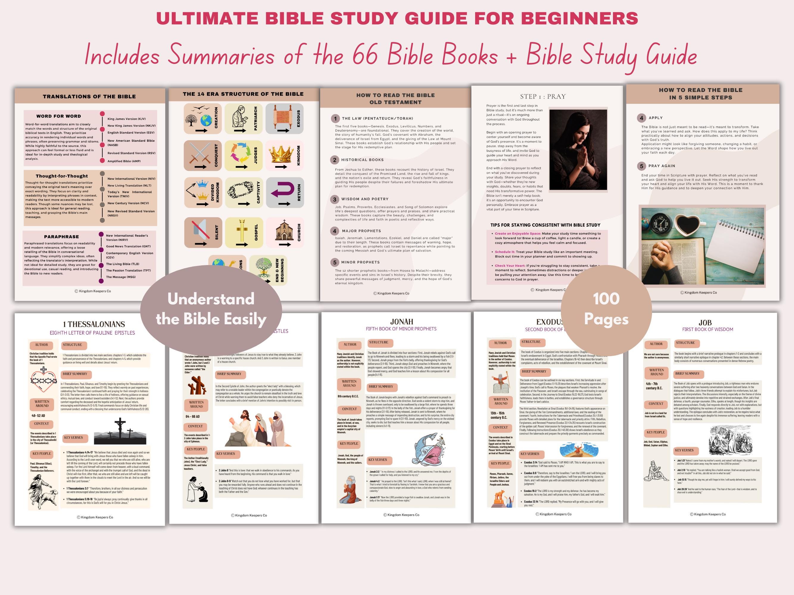 Beginner Bible Study Guide, Inductive Bible Study Guide, Bible Study ...