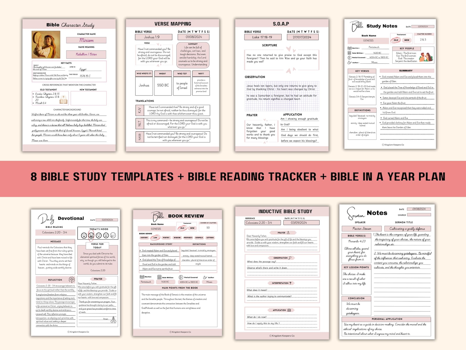 Bible Printable Summaries, Bible Study Guide, Inductive Bible Study ...