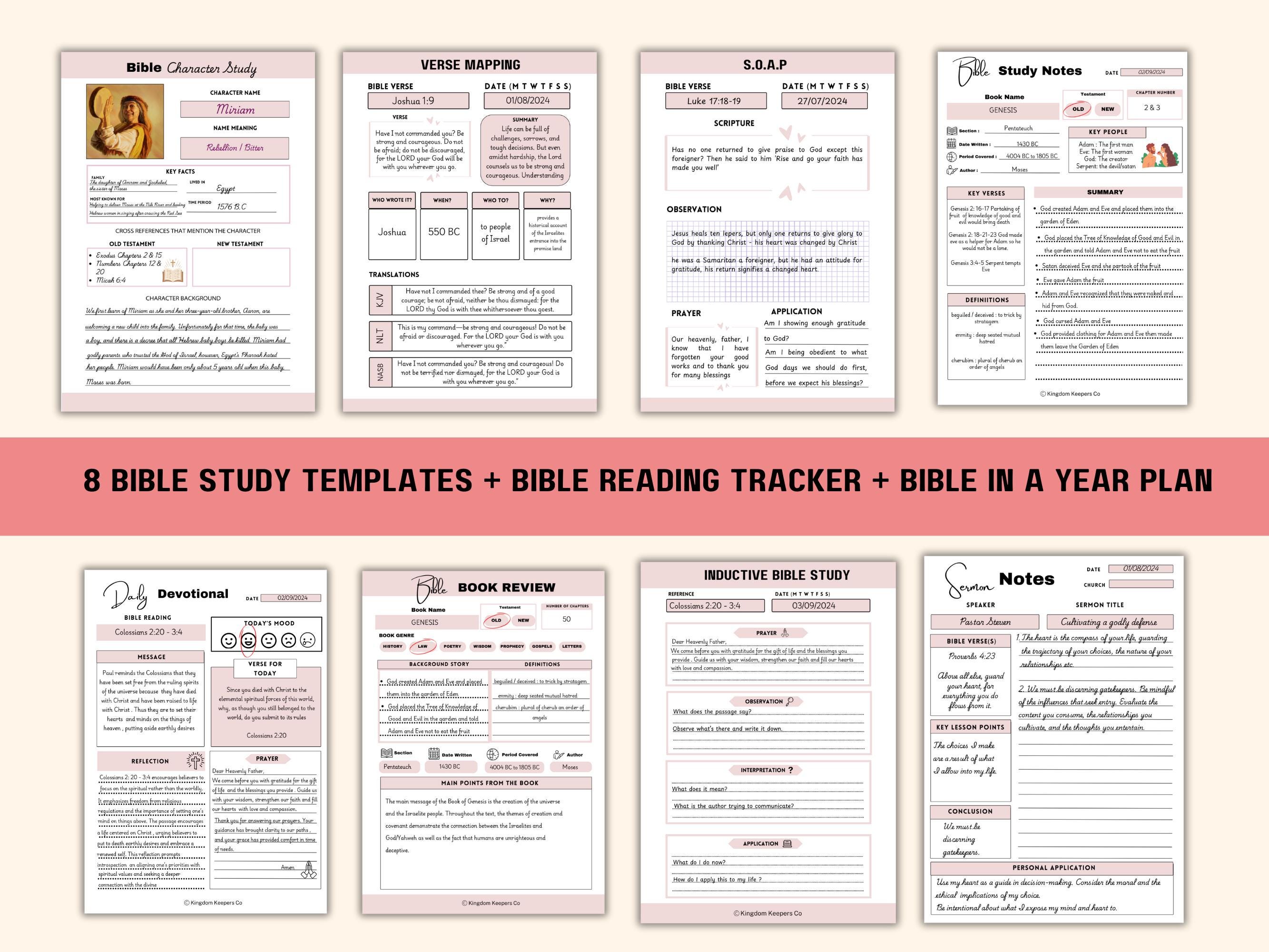 Bible Printable Summaries, Bible Study Guide, Inductive Bible Study ...