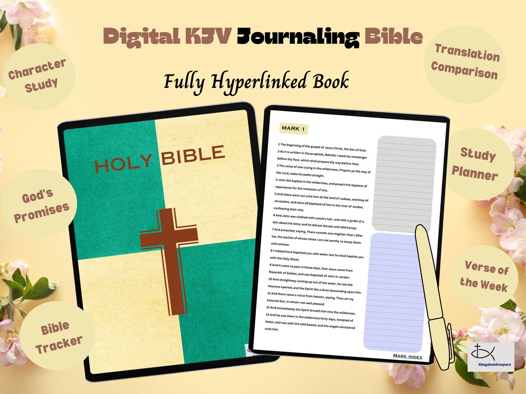 Digital Journaling Bible, Digital Bible Study, Kjv Journaling Bible ...