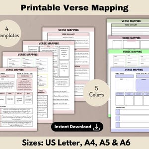 Verse Mapping, Verse Mapping Digital, Verse Mapping Template, Verse ...