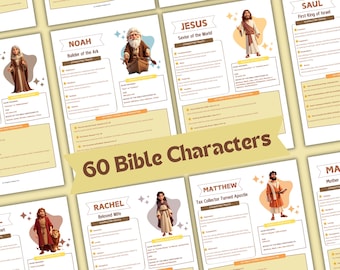 Printable Character Bible Study IN FRENCH, Bible Studies for Kids ...
