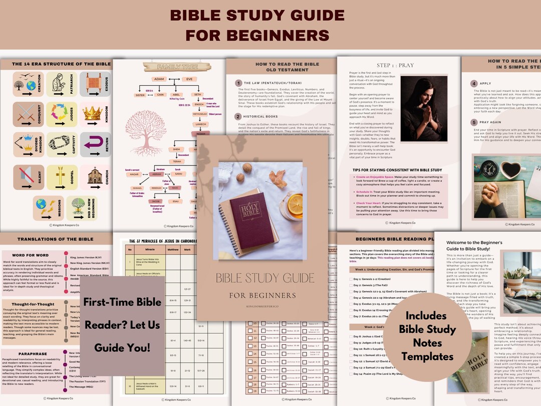 Beginner Bible Study Guide, Inductive Bible Study Guide, Bible Study ...