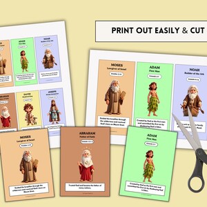 Bible Characters Printables, Bible Character Cards, Old Testament ...