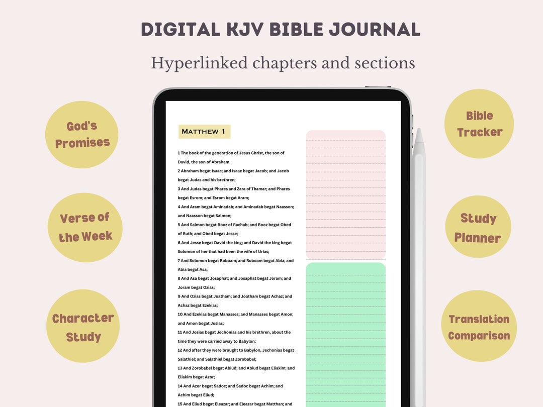 Kjv Journaling Bible, Kjv Holy Bible, Kjv Bible With Tabs, Kjv Bible ...