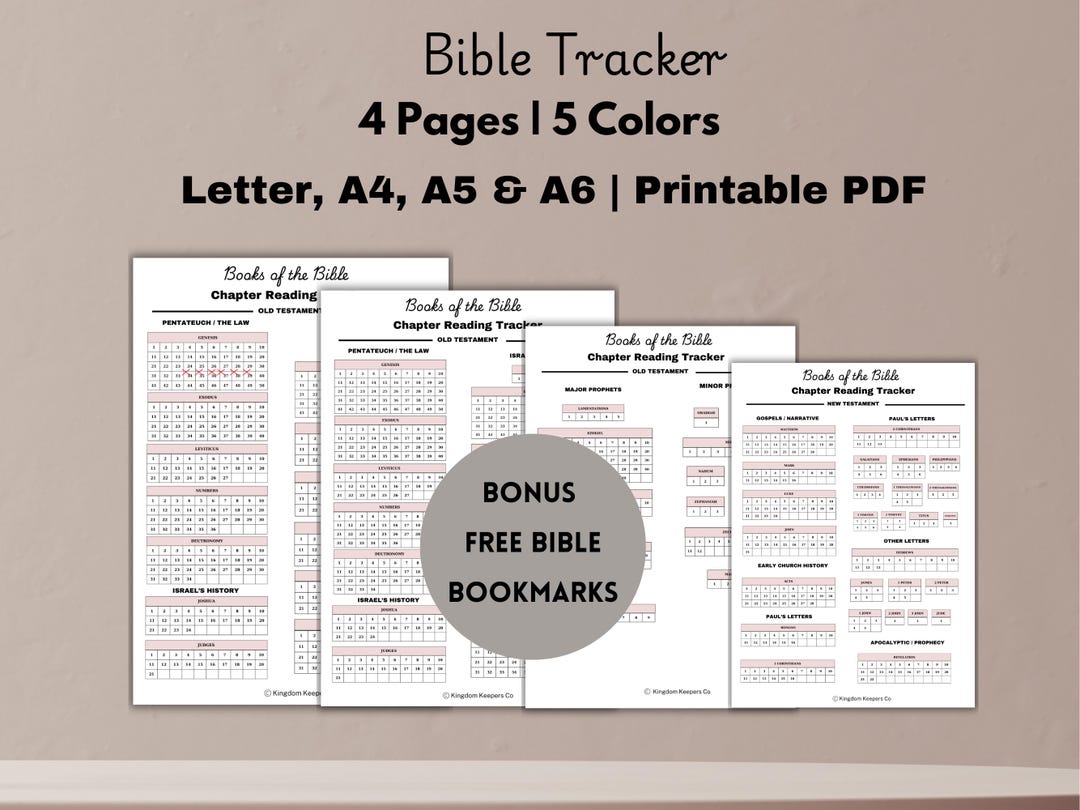 Bible Reading Check, Bible Reading Chart, Bible Reading Checklist ...