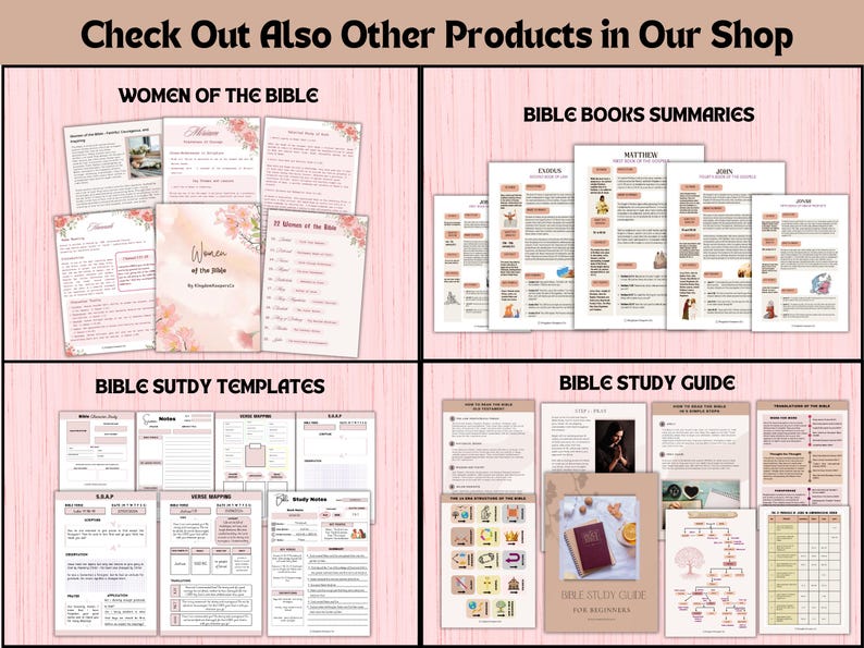 Bible Printable Summaries, Bible Study Guide, Inductive Bible Study ...