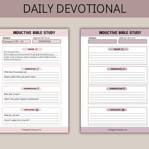 Inductive Bible, Inductive Bible Study Journal, Inductive Bible Study Guide, Inductive Bible ...