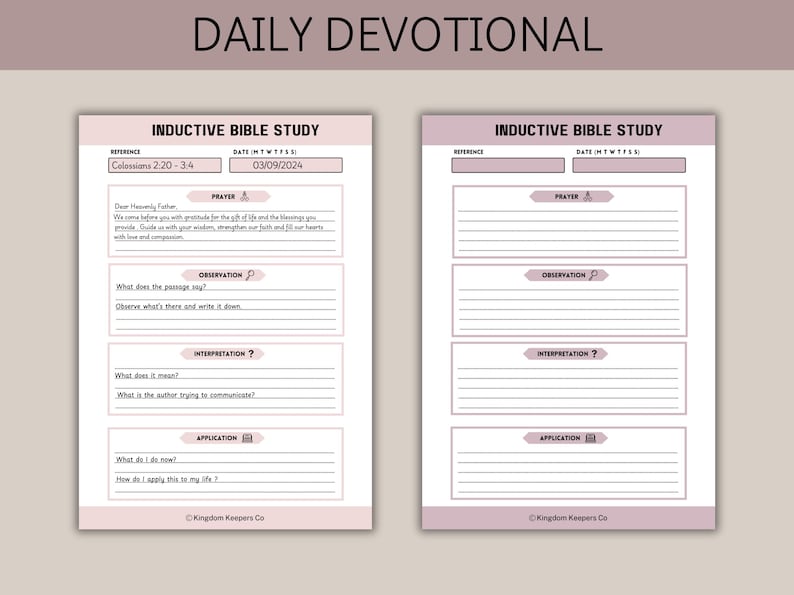 Inductive Bible, Inductive Bible Study Journal, Inductive Bible Study ...