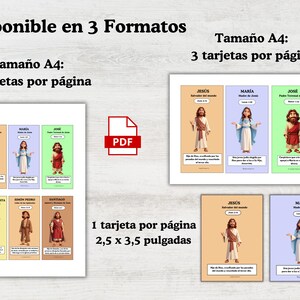 Bible Characters Printables Spanish, Bible Character Cards, Old ...
