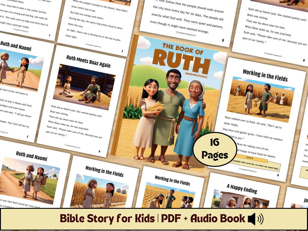 Bible Story Ruth, Ruth Bible, Old Testament Bible, Bible Story Kid ...