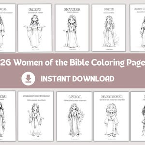 Women Bible Coloring, Bible Characters Color, Christian Bible Coloring ...