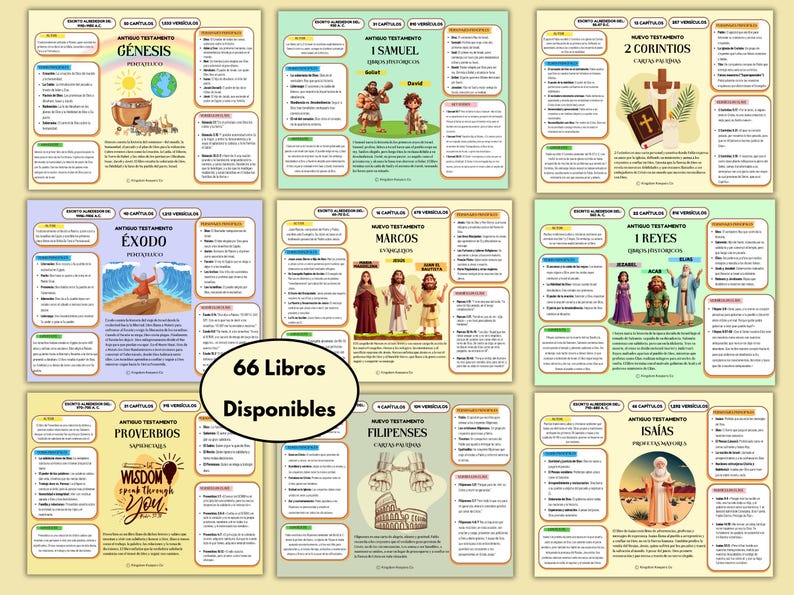 Spanish Bible Study, Spanish Bible Kids, Kids Bible Books Summaries ...