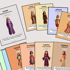 Women Bible Characters, Bible Characters Printables, Bible Character ...