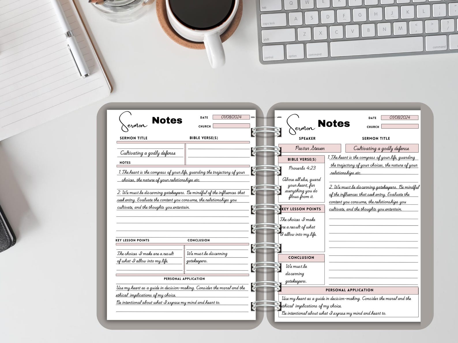 Sermon Notes Editable, Sermon Series, Sermon Notes Printable, Sermon ...