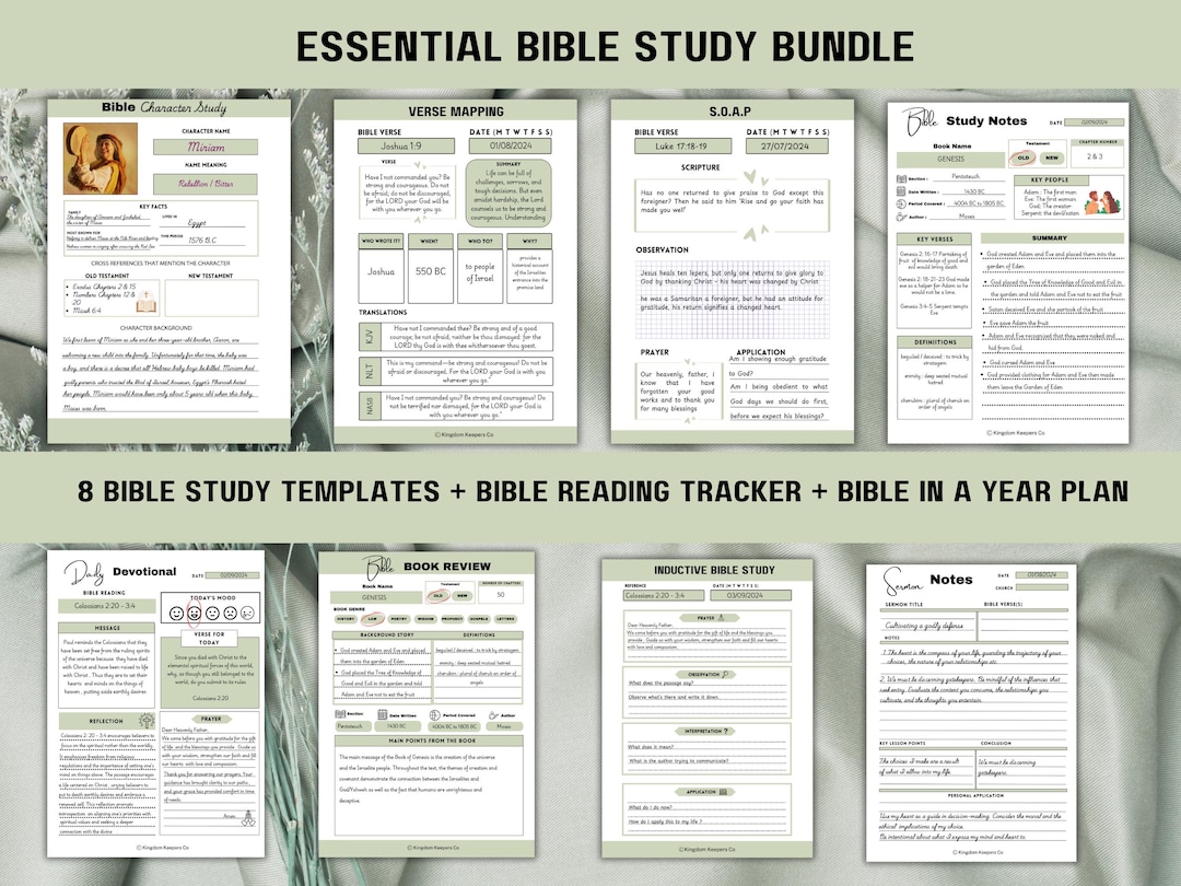 Bible Study Bundle, S.o.a.p Method Bible Study, in Depth Bible Study ...